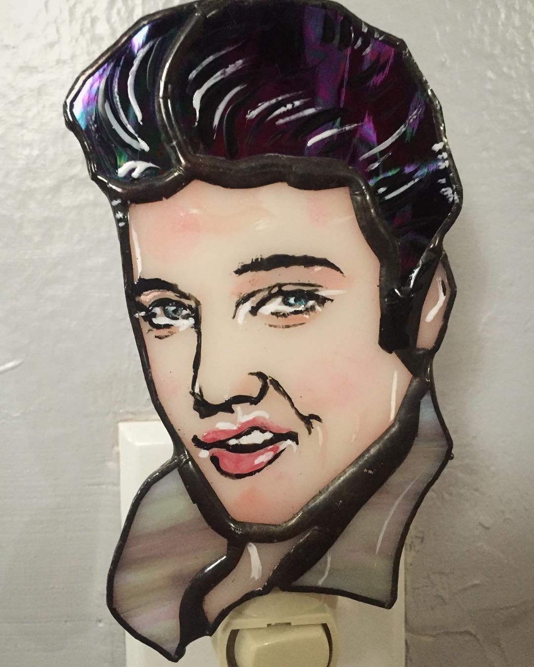 Elvis Presley Tribute Night Light by Glass Action - Etsy
