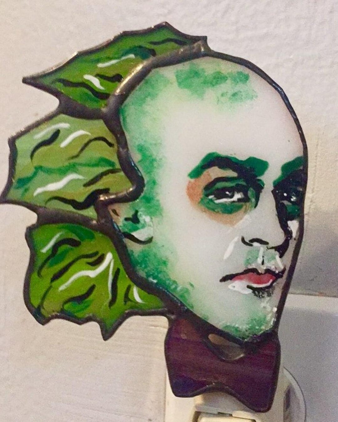 Beetlejuice Tribute Stained Glass Nightlight by Glass Action - Etsy