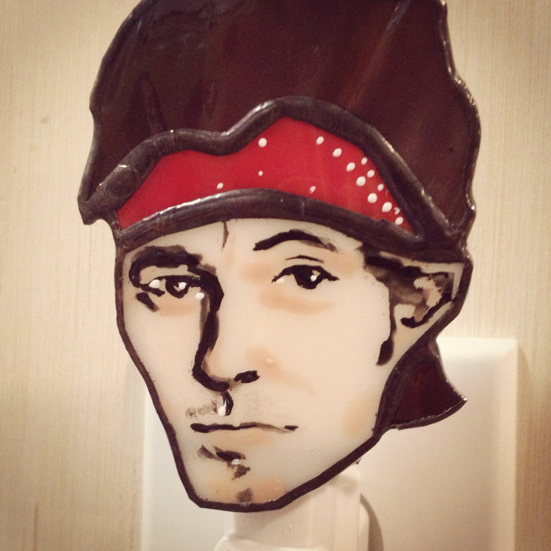 Bruce Springsteen Stained Glass Night Light by Glass Action - Etsy