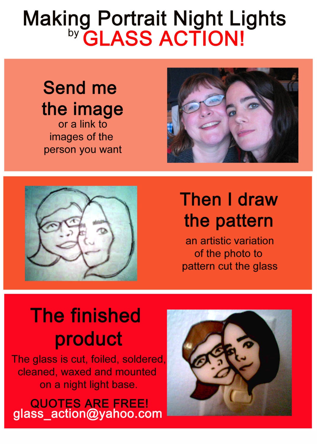 Stained Glass PRINCE Night Light by Glass Action - Etsy