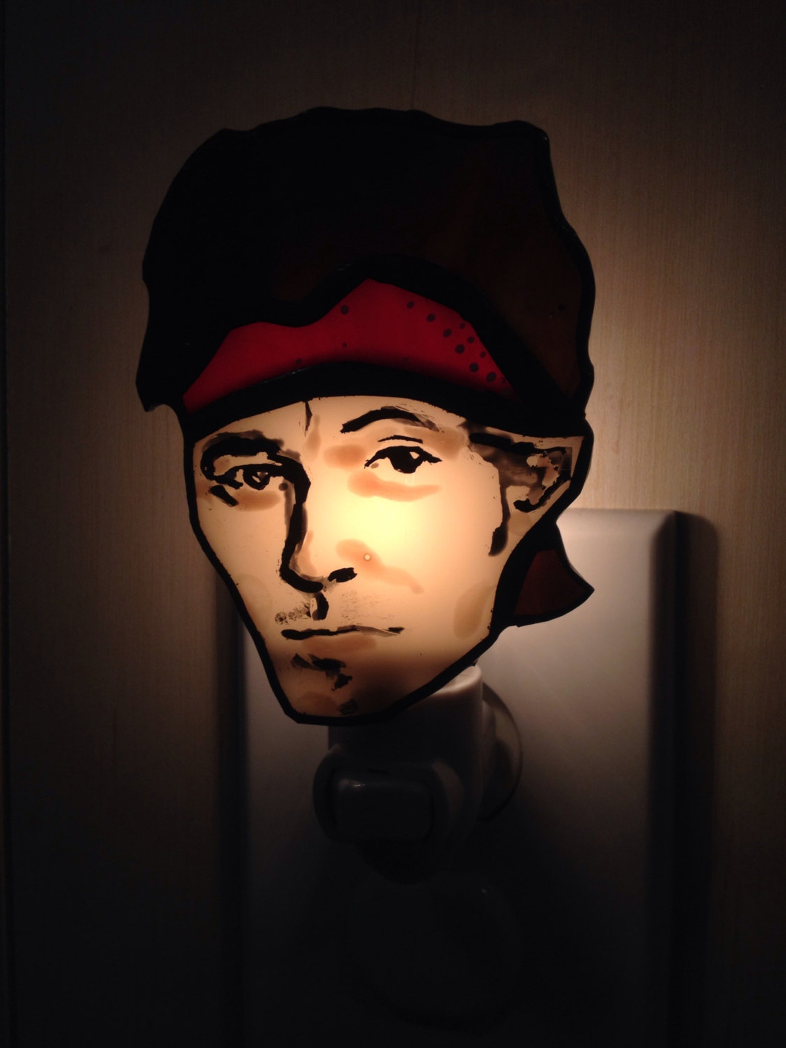 Bruce Springsteen Stained Glass Night Light by Glass Action - Etsy