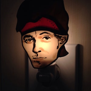 Bruce Springsteen Stained Glass Night Light by Glass Action - Etsy