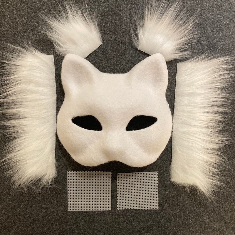 White Therian Mask Kit - Etsy