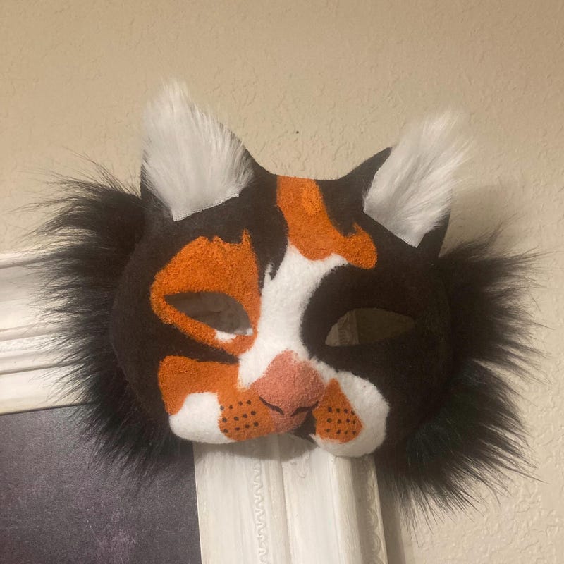 Calico Cat Therian Mask - Etsy