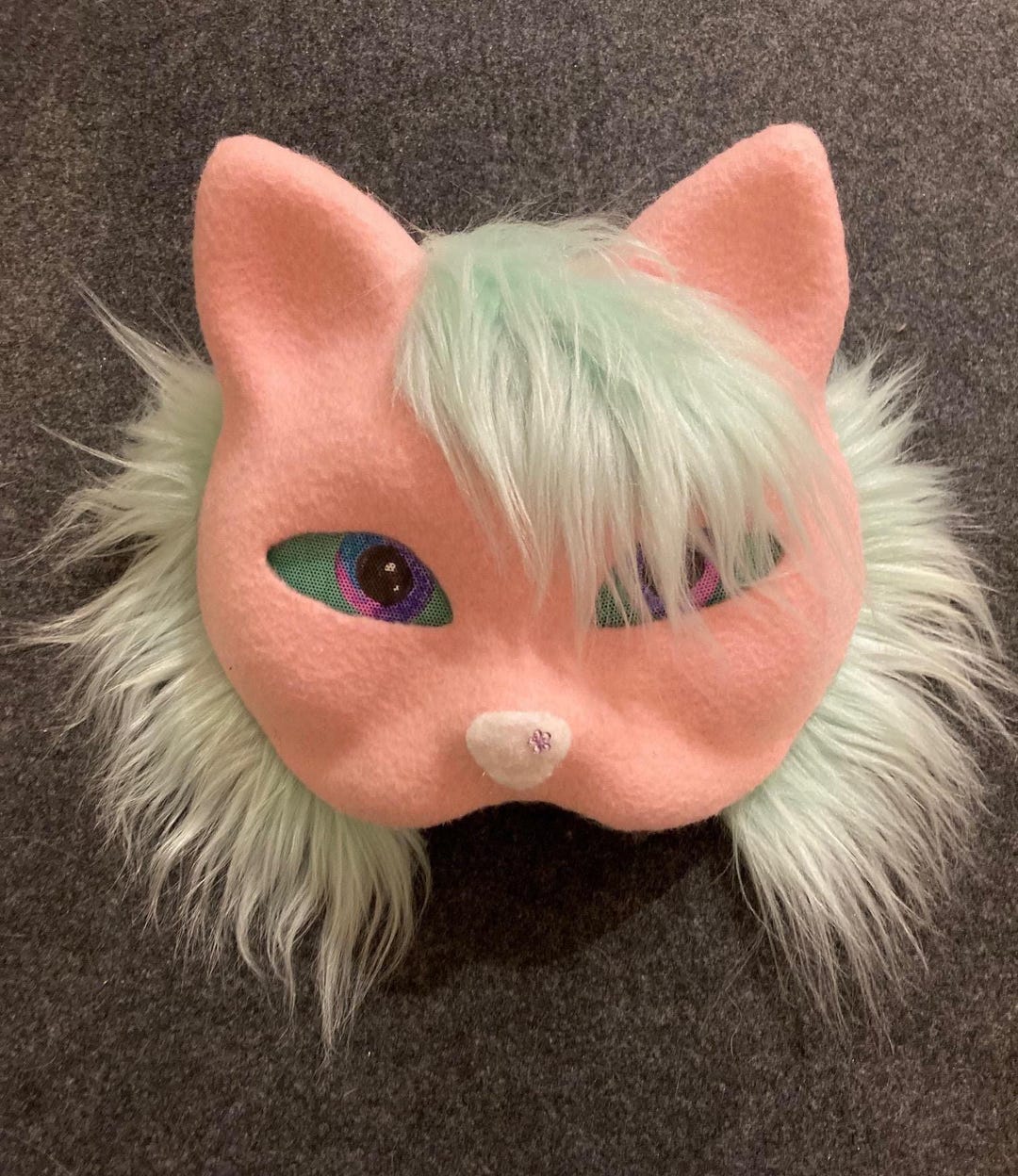 Cotton Candy Cat Therian Mask Pastel - Etsy