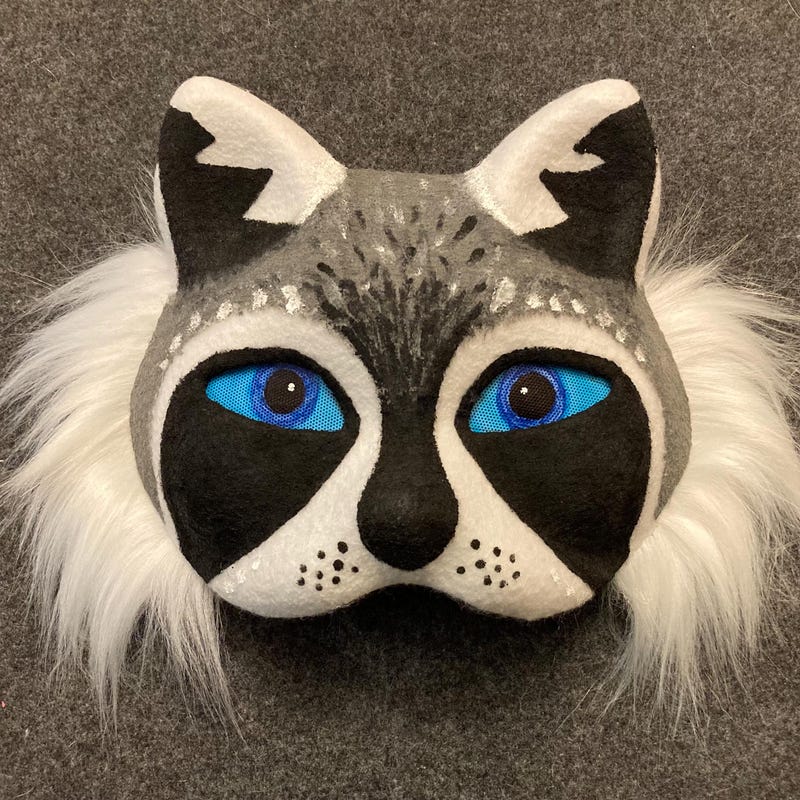 Therian Raccoon Mask - Etsy