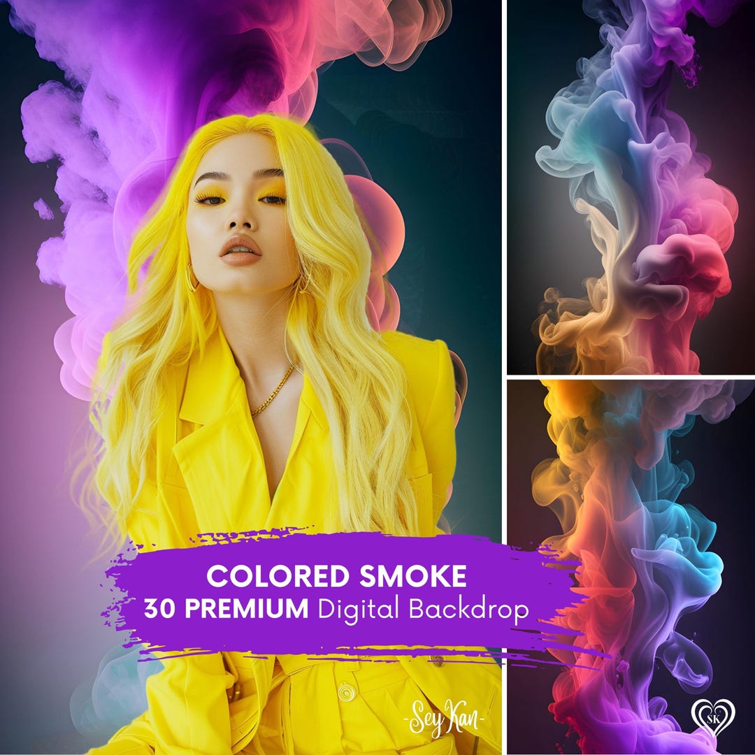 Colored Smoke DIGITAL BACKDROP Colored Fog Texture Rainbow Maternity ...
