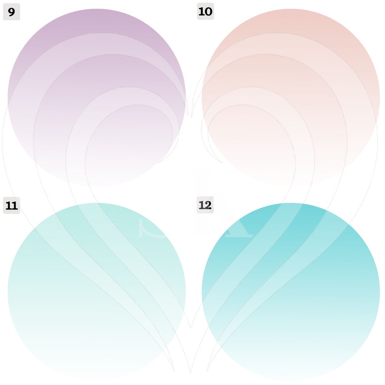 Circle Pastel Gradient DIGITAL OVERLAY Maternity Hoop Photo Studio ...