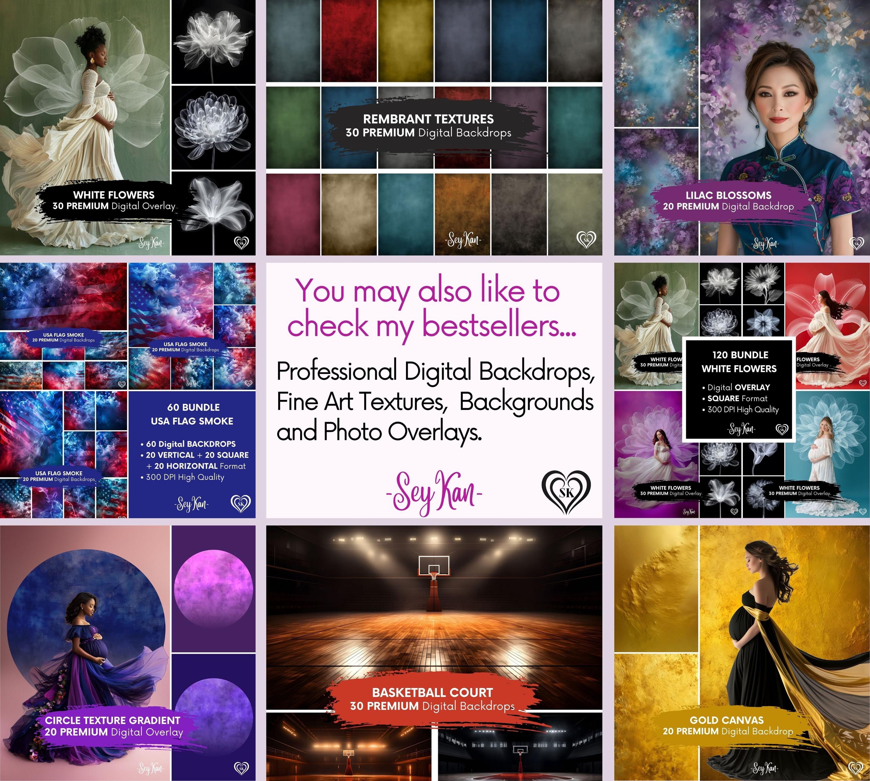 Scary Halloween DIGITAL BACKDROP Horror Dark Blue Haunted Mansion ...