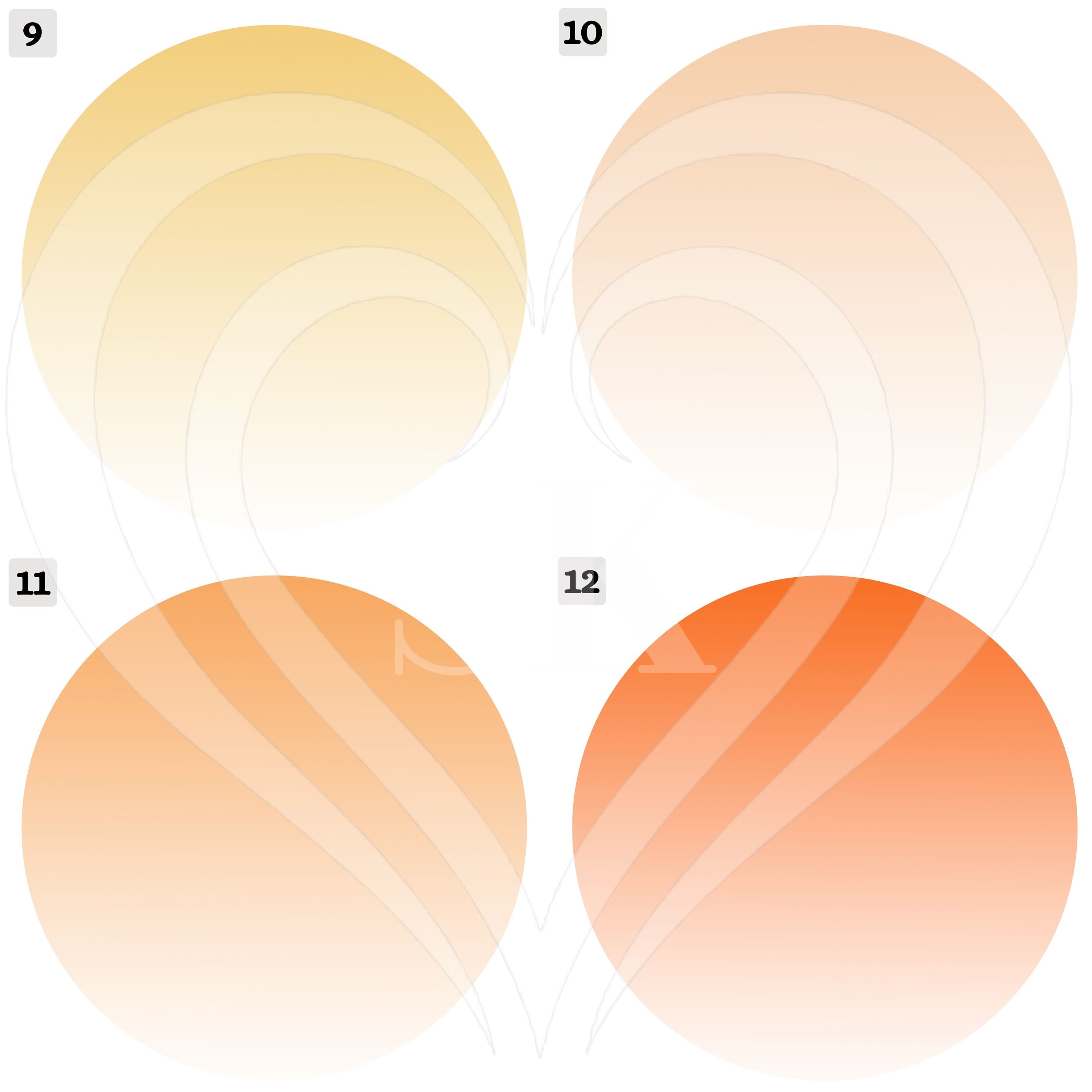 CIRCLE NEUTRAL GRADIENT Digital Overlay | Minimal Ring Earth Tone ...