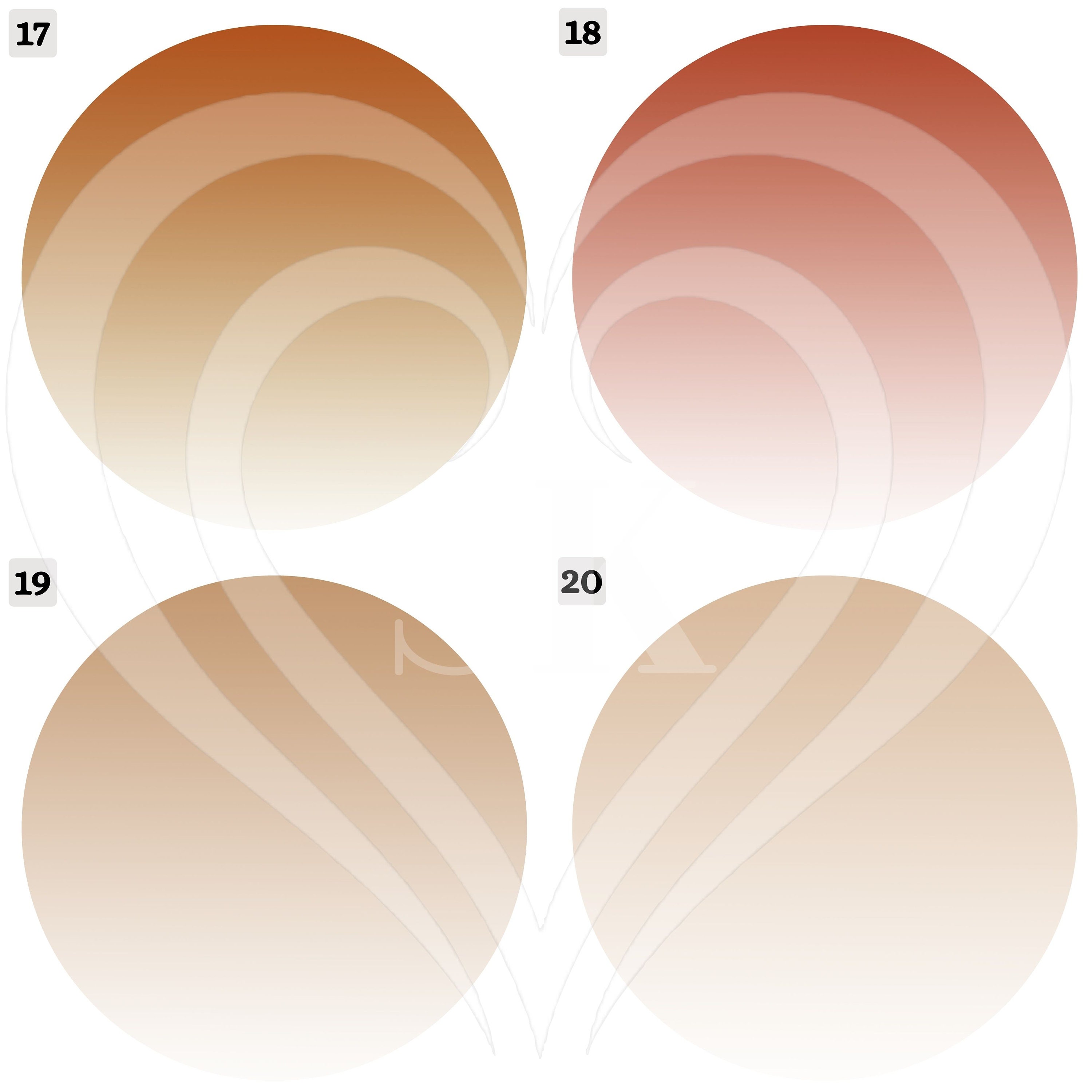 CIRCLE NEUTRAL GRADIENT Digital Overlay | Minimal Ring Earth Tone ...