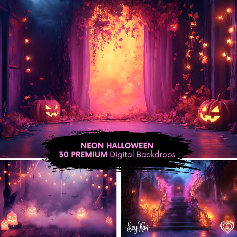 Halloween Photo Backdrop - Etsy