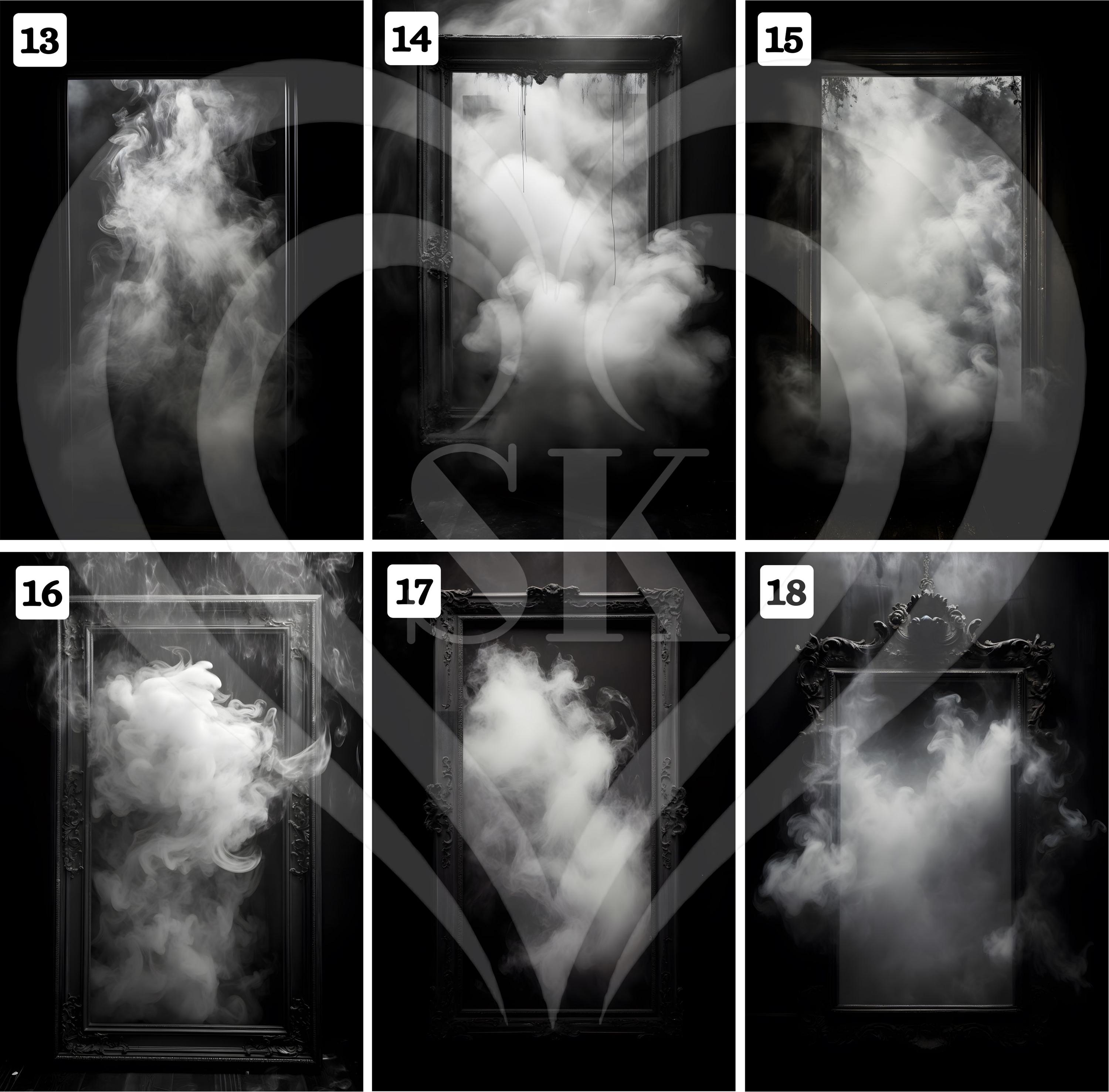Smoke Dark Window DIGITAL BACKDROP Mystery Misty Room Maternity Studio ...