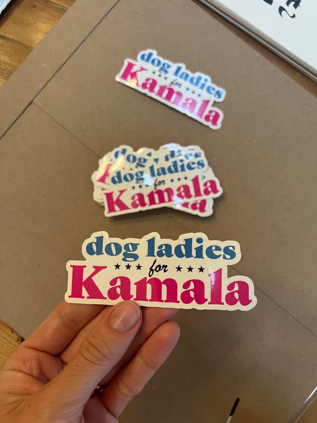 Dog Ladies for Kamala Sticker, Vinyl Kamala Harris Sticker for Laptop ...
