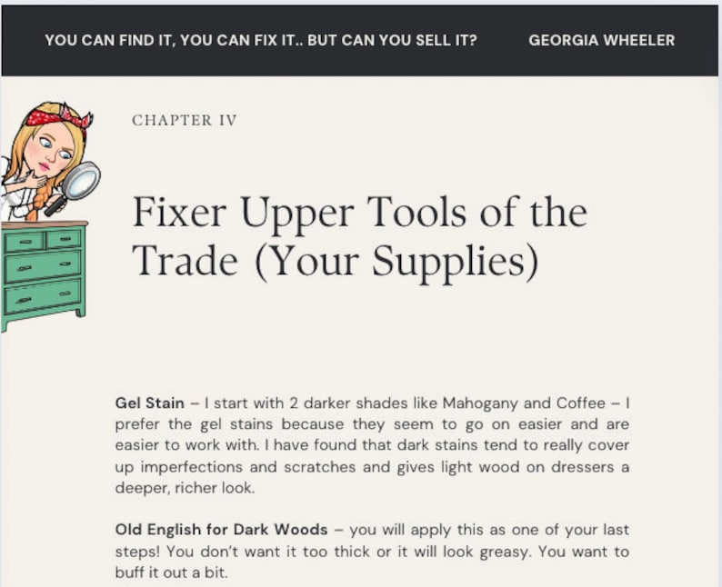 Paint Refinish Restore Upcycled Flipped Furniture - Fixer Upper Ebook ...