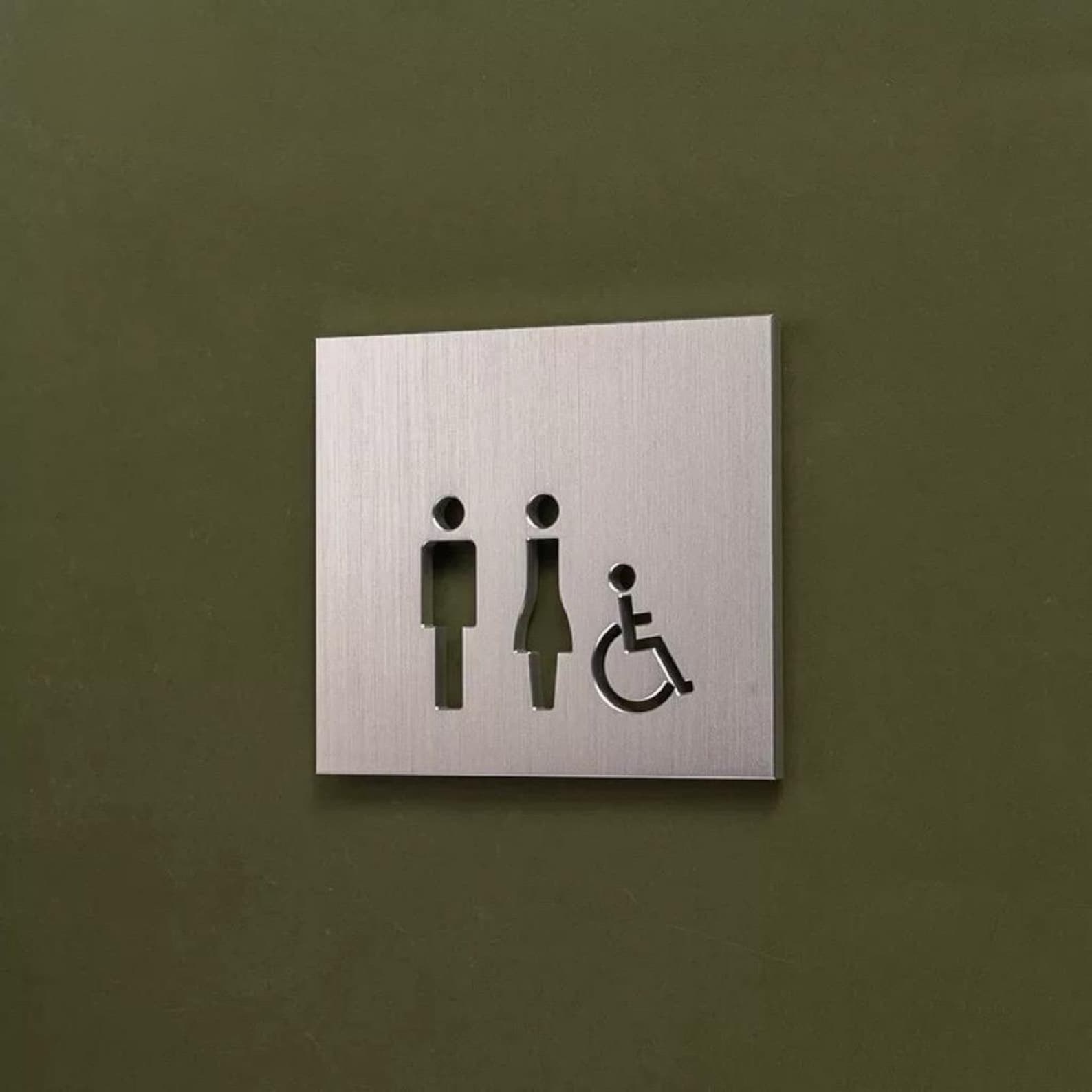 High-end Luxury Metal Aluminum Signage, Washroom Sign, Restroom Sign ...