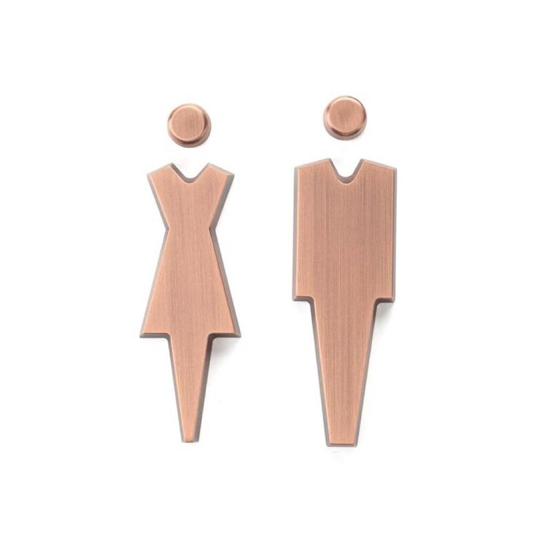 High-end Series Luxury Metal Aluminum Signage, Washroom Sign, Restroom ...