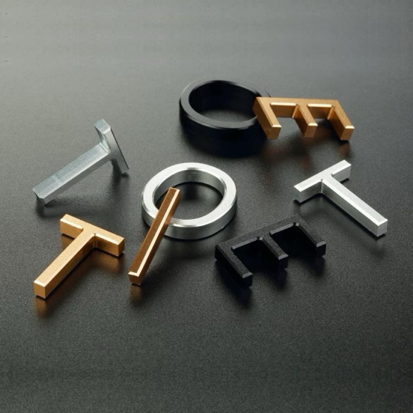 Custom Luxury Metal Aluminum Alphabet Toilet Sign, Washroom Sign ...