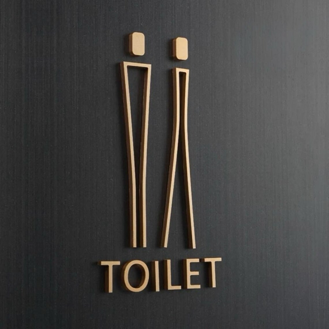 High-end Luxury Metal Washroom Sign, Restroom Sign, Bathroom Sign ...