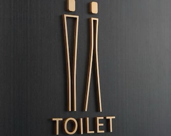 High-end Luxury Metal Aluminum Signage Washroom Sign, Restroom Sign ...