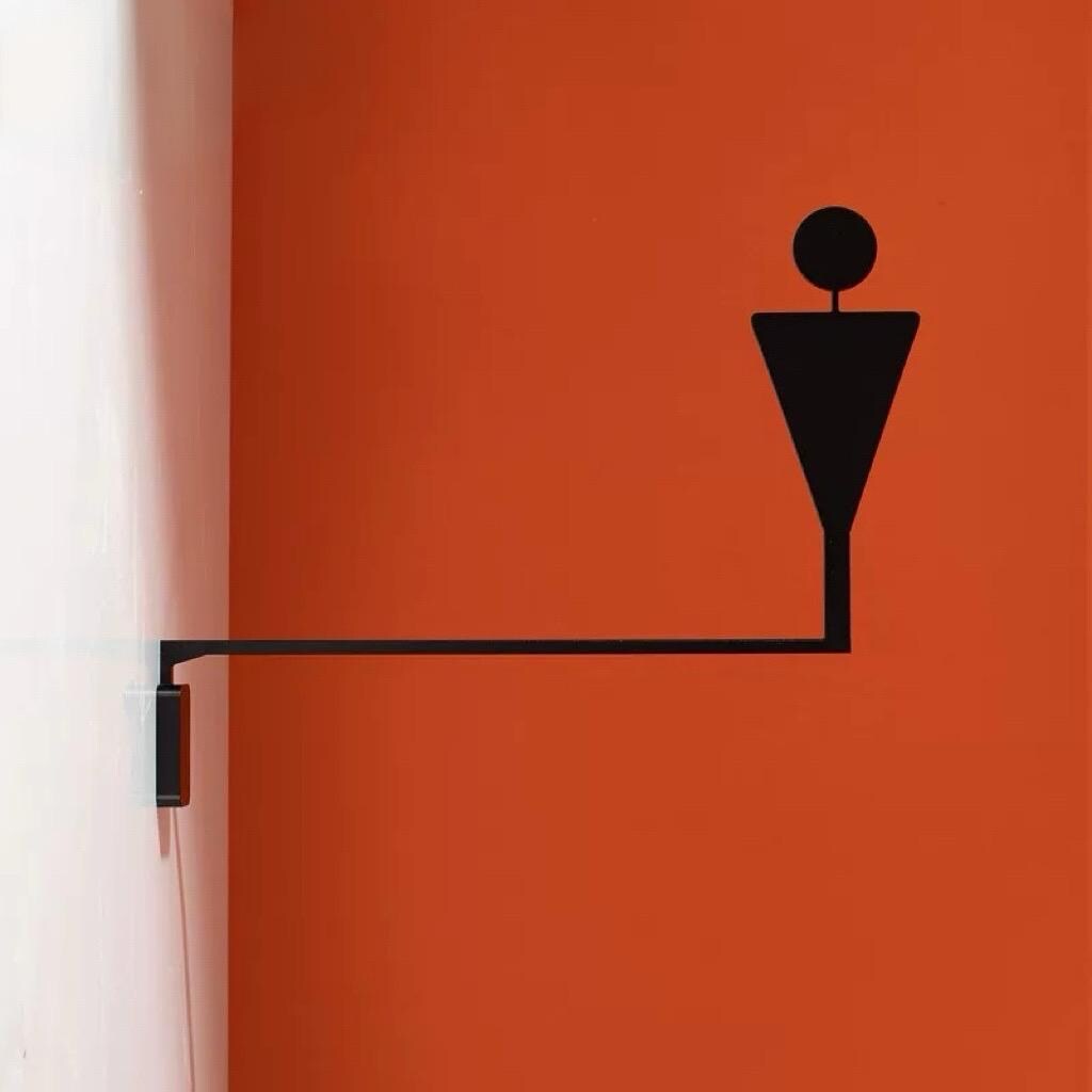 High-end Luxury Aluminum Side Mount Washroom Sign, Restroom Sign ...