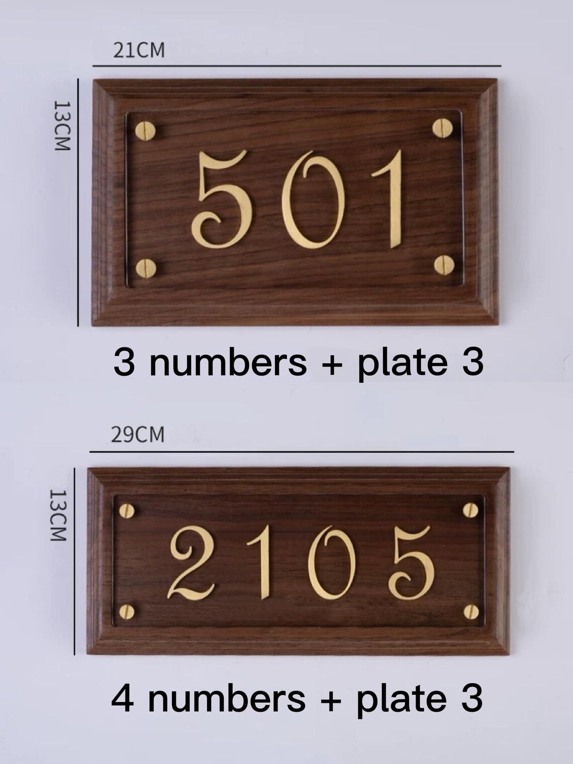Custom Luxury Brass Door Number Sign, Alphabet Sign, Number Plate ...