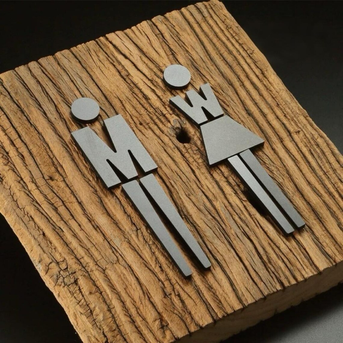 Luxury Modern Aluminum Metal Washroom Sign, Restroom Sign, Bathroom ...