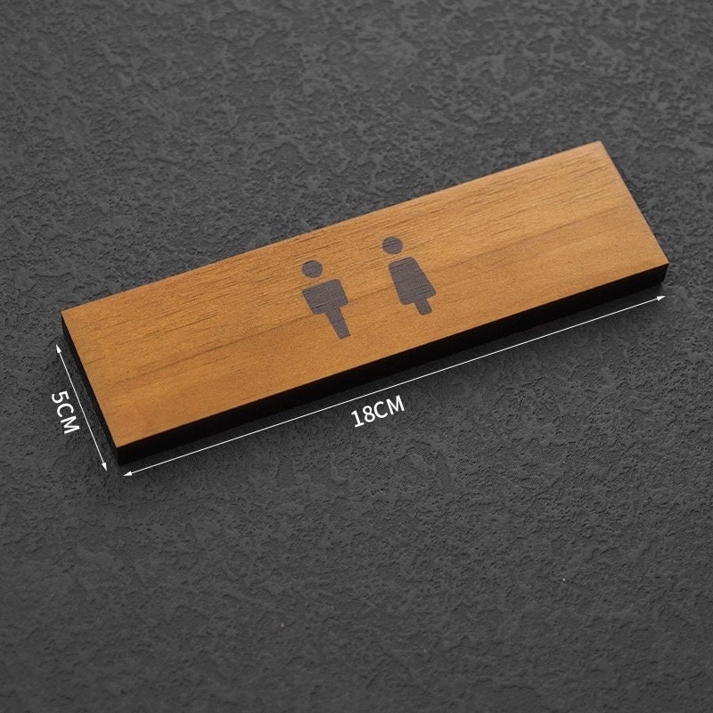 Luxury Wood Men Women Washroom Sign, Restroom Sign, Bathroom Sign ...