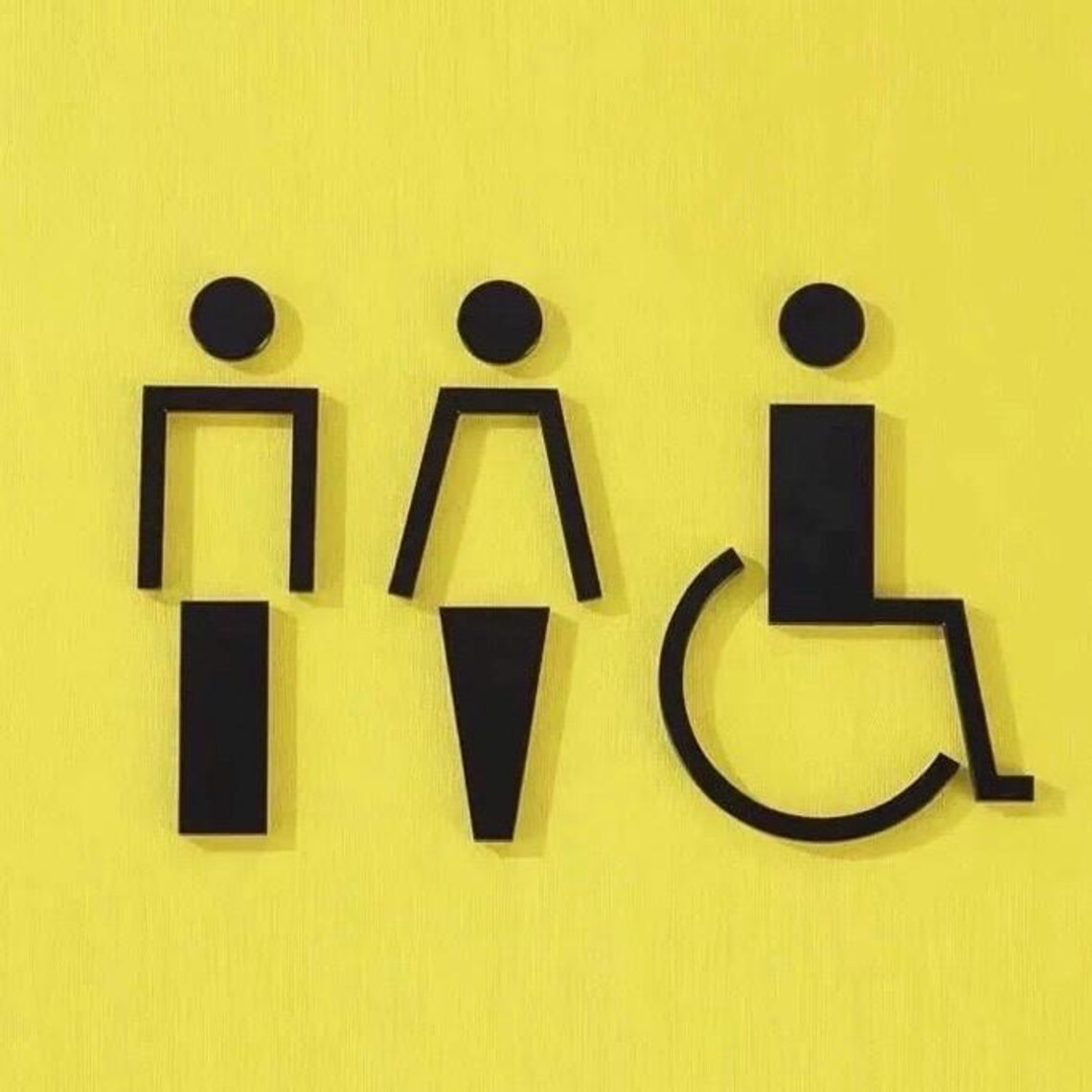 Luxury Stainless Steel Washroom Sign, Restroom Sign, Door Sign ...