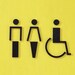 Luxury Stainless Steel Washroom Sign, Restroom Sign, Door Sign ...