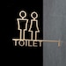 High-end Luxury Aluminum Side Mount Washroom Sign, Restroom Sign ...