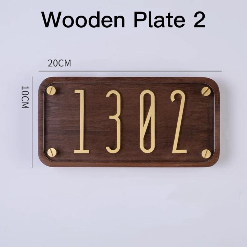 Custom Luxury Brass Door Number Sign, Alphabet Sign, Number Plate ...