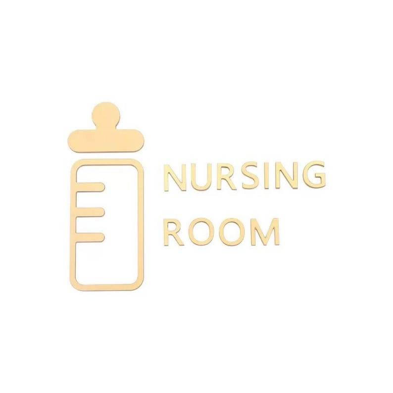 Luxury Aluminum Metal Nursing Room Sign, Family Room Sign, Washroom ...