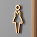 Luxury Acrylic Washroom Sign, Restroom Sign, Bathroom Sign, Toilet Sign ...