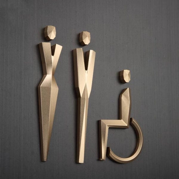 Buy Washroom Sign Online In India - Etsy India