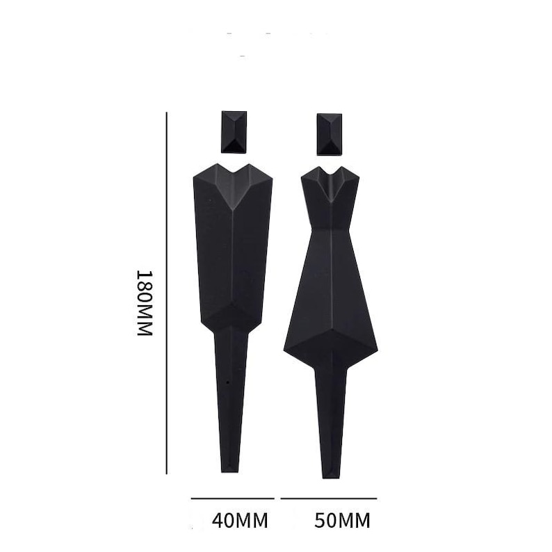 High-end Series Luxury Metal Copper Aluminum Washroom Sign, Restroom ...