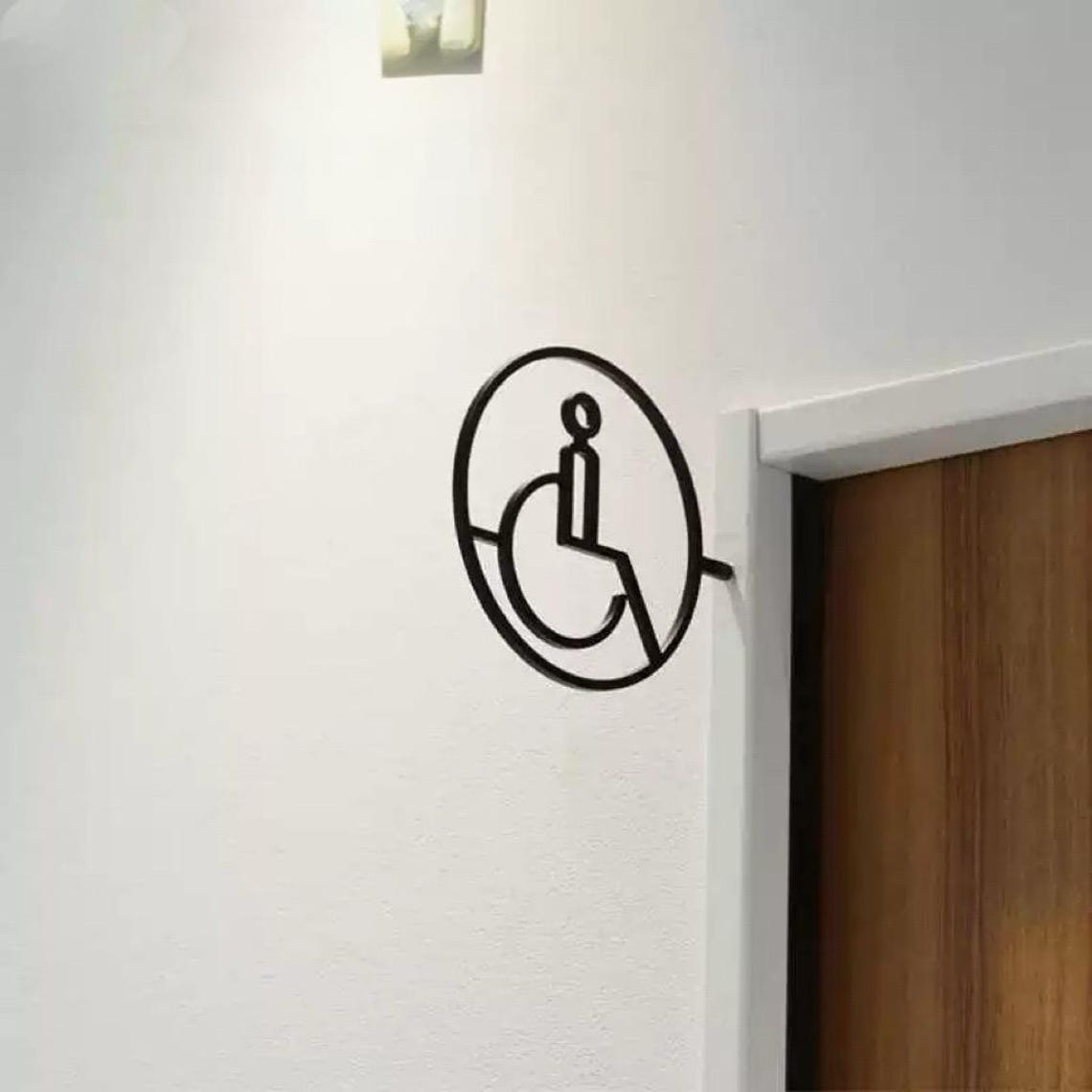 Custom Wall Mounted Washroom Sign, Restroom Sign, Bathroom Sign, Toilet ...