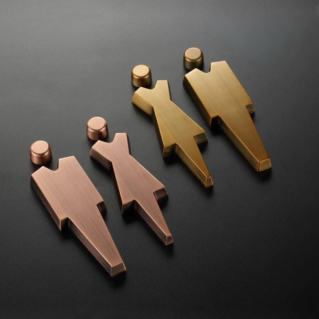 High-end Series Luxury Metal Aluminum Signage, Washroom Sign, Restroom ...