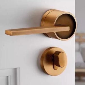 Modern Design Interior Door Lever Handle With Secure Lock, Lock Set ...