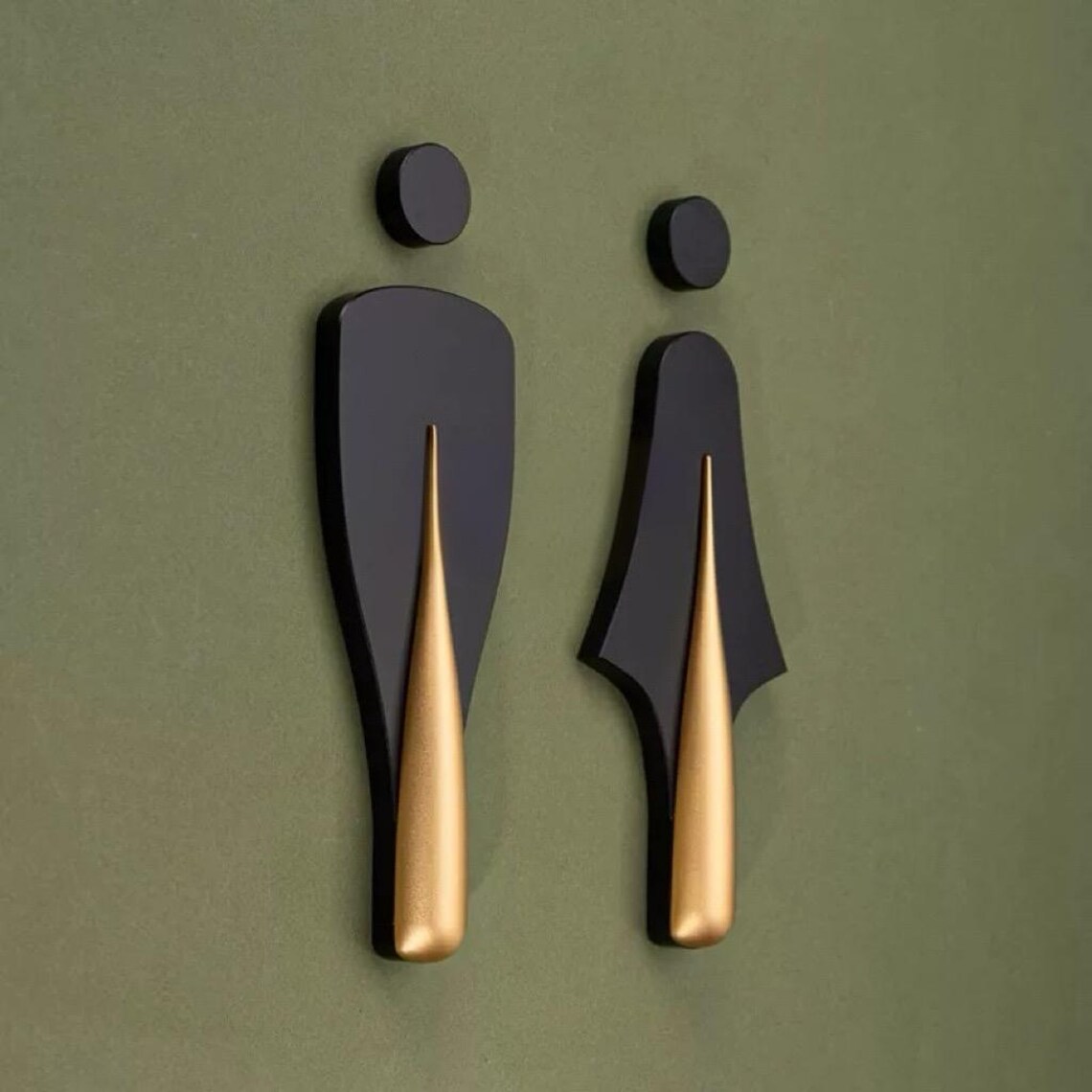 High-end Luxury Metal Aluminum Signage, Washroom Sign, Restroom Sign ...