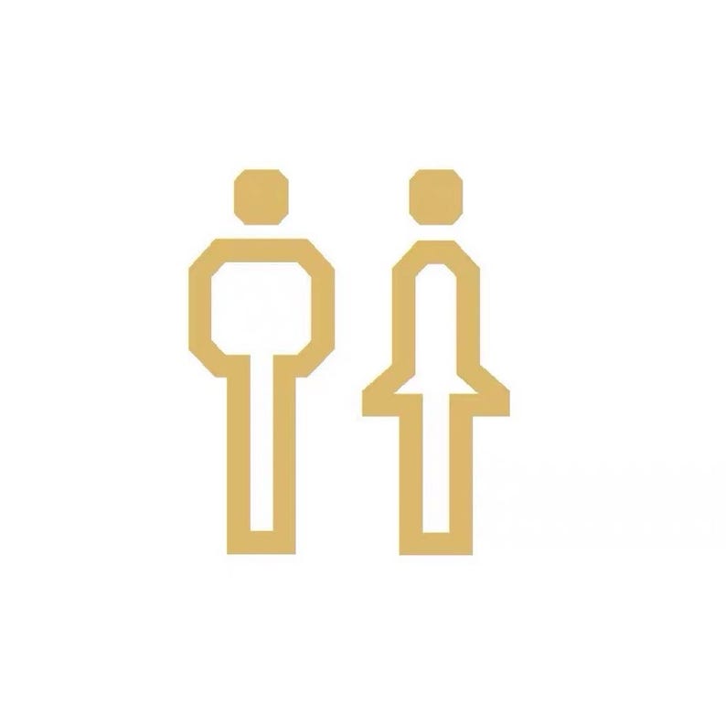 Luxury Modern Aluminium Restroom Sign, Washroom Sign, Toilet Sign ...