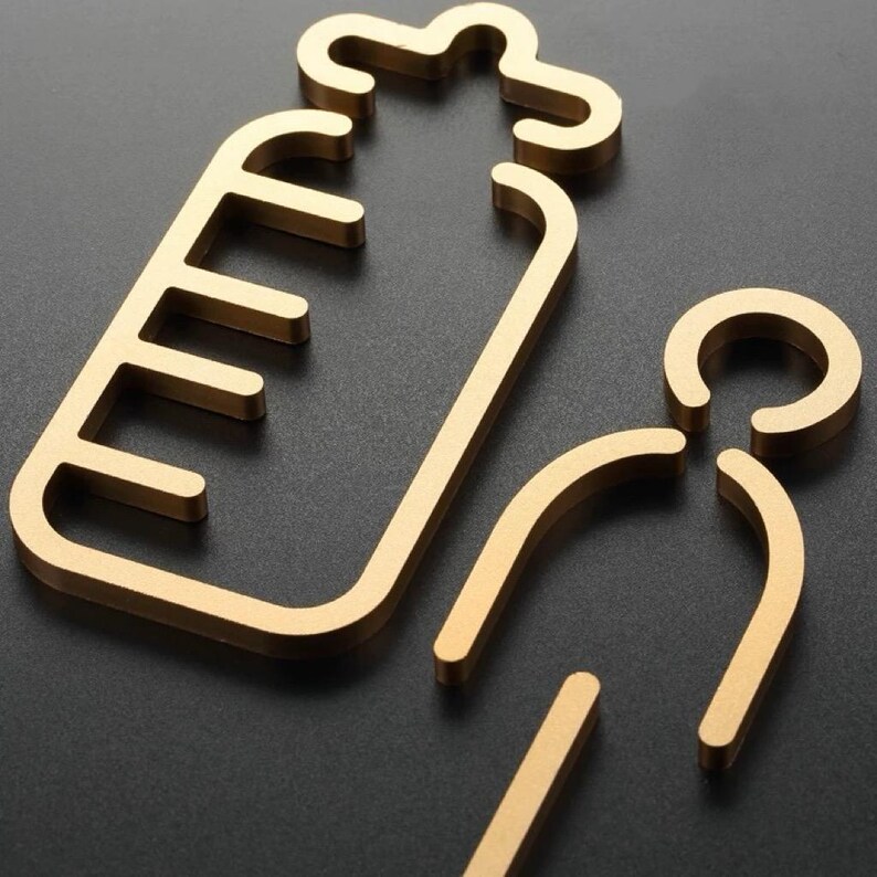 Luxury Metal Nursing Room Sign, Family Room Sign, Baby Changing Room ...