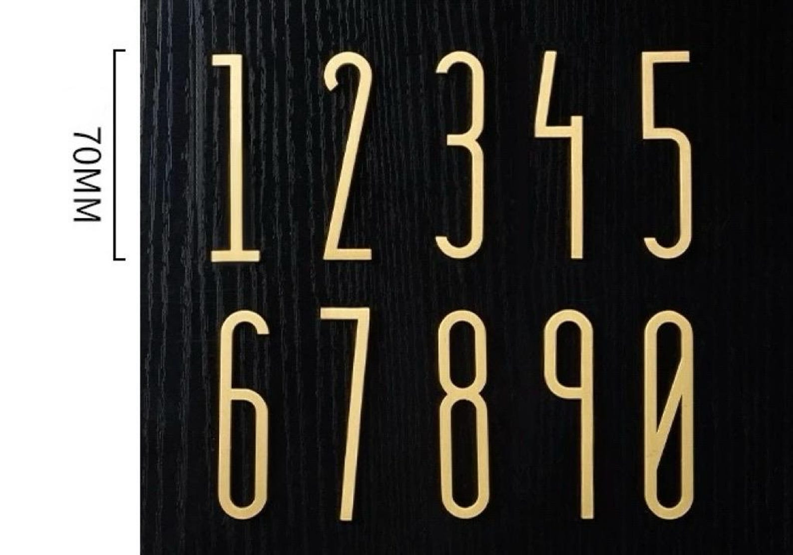 Custom Luxury Brass Door Number Sign, Alphabet Sign, Number Plate ...