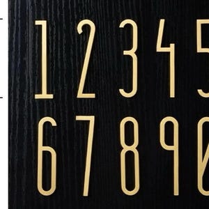 Custom Luxury Brass Door Number Sign, Alphabet Sign, Number Plate ...