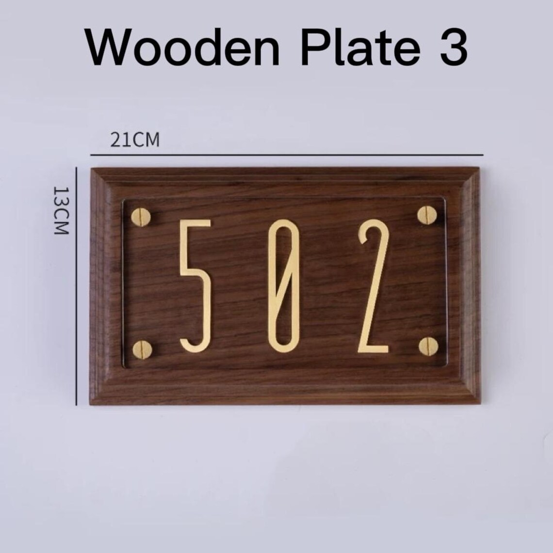 Custom Luxury Brass Door Number Sign, Alphabet Sign, Number Plate ...