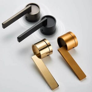 Modern Design Interior Door Lever Handle With Secure Lock, Lock Set ...