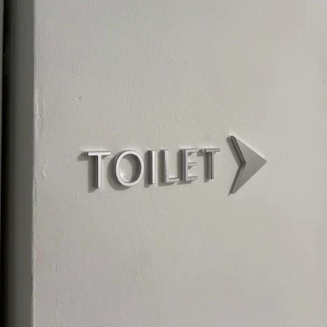 Custom Luxury Metal Aluminum Alphabet Toilet Sign, Washroom Sign ...