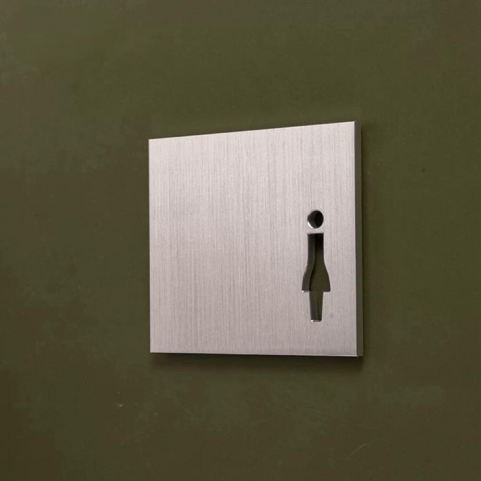 High-end Luxury Metal Aluminum Signage, Washroom Sign, Restroom Sign ...