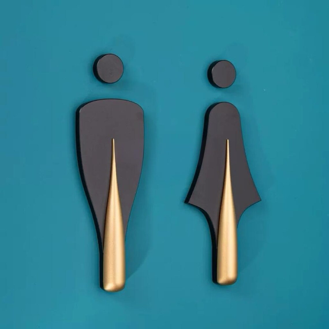 High-end Luxury Metal Aluminum Signage, Washroom Sign, Restroom Sign ...
