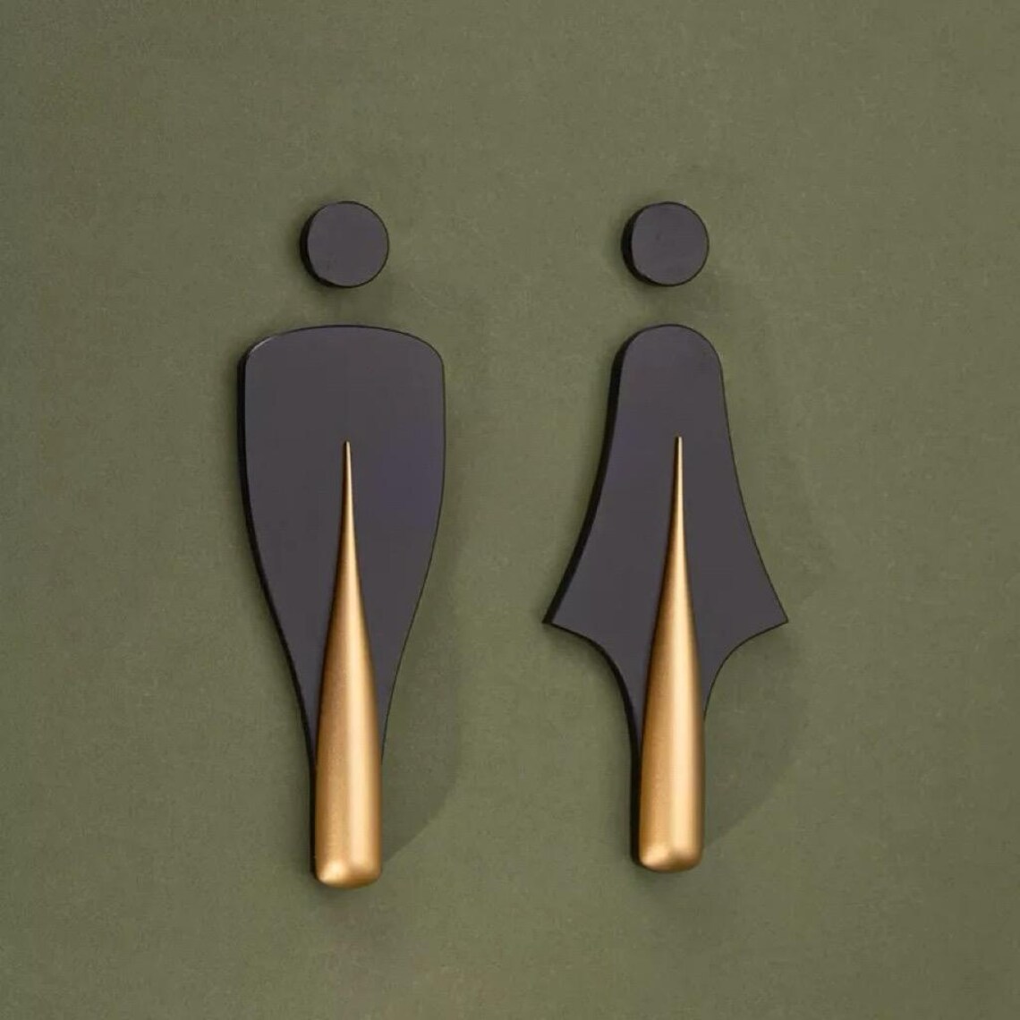 High-end Luxury Metal Aluminum Signage, Washroom Sign, Restroom Sign ...
